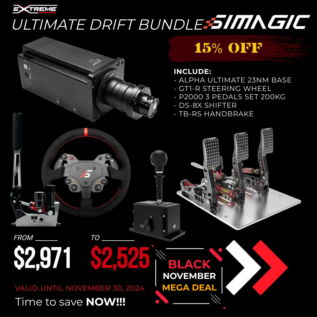 ULTIMATE DRIFT BUNDLE SIMAGIC - BLACK NOVEMBER 2024 – Extreme Simracing