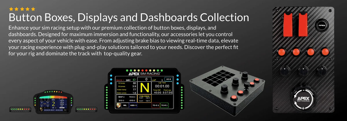 BUTTON BOXES / DISPLAYS / GADGETS – Extreme Simracing