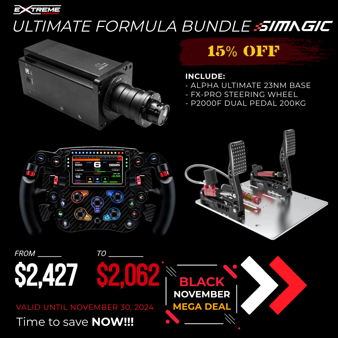 ULTIMATE FORMULA BUNDLE SIMAGIC - BLACK NOVEMBER 2024 – Extreme Simracing
