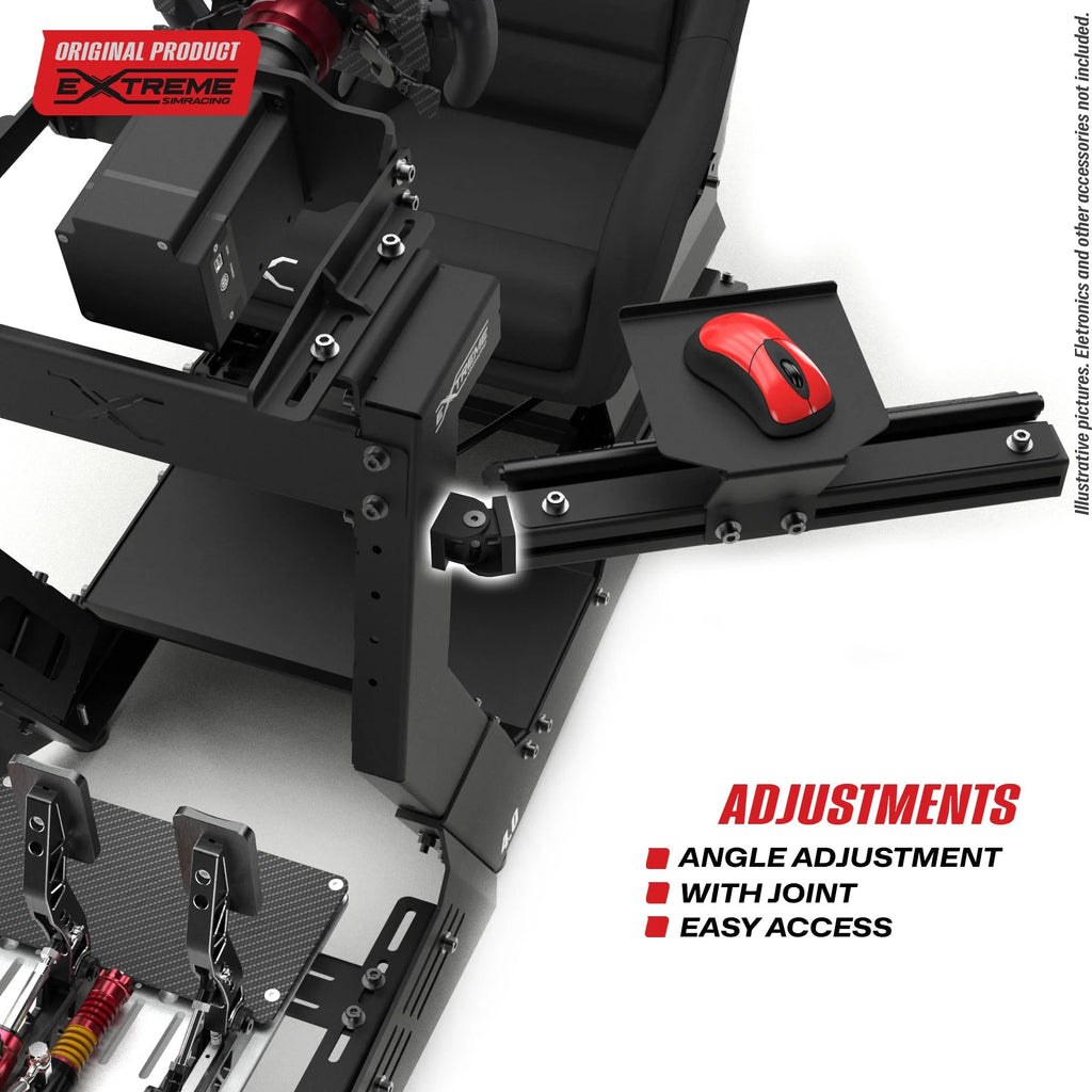ARTICULATED KEYBOARD AND MOUSE TRAY FOR CHASSIS 4.0 – Extreme Simracing