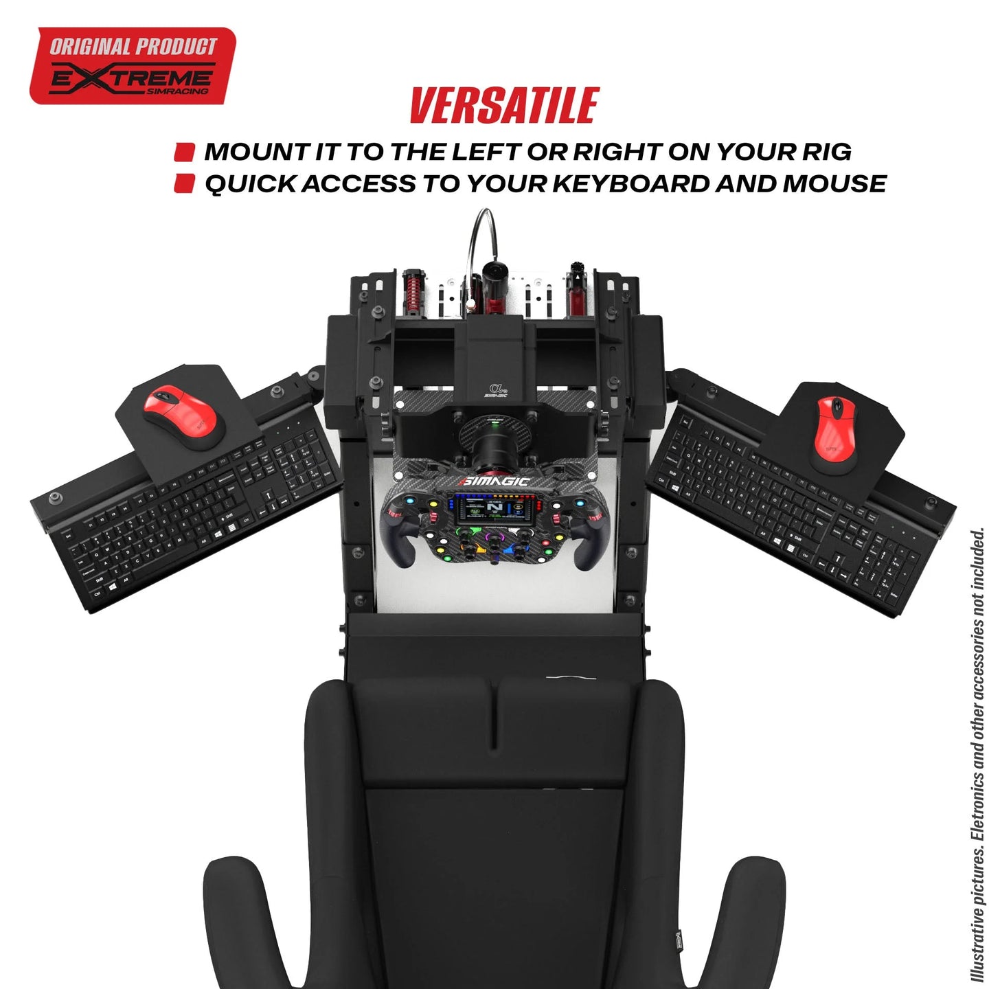 ARTICULATED KEYBOARD AND MOUSE TRAY FOR CHASSIS 4.0 – Extreme Simracing
