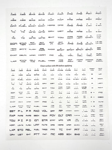 Button Box Label Kit (270 Labels) – Extreme Simracing