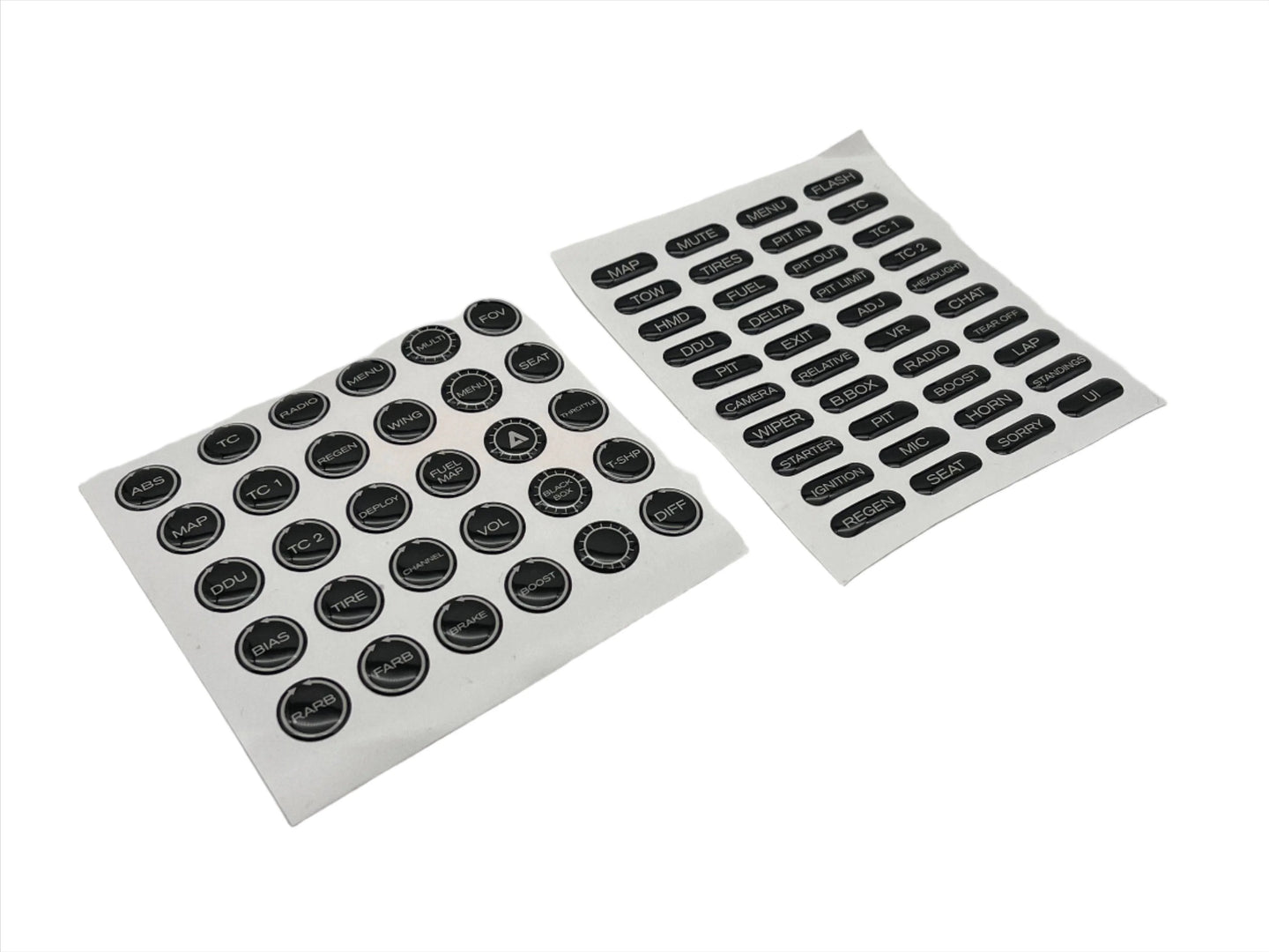 Premium Gloss Domed Sim Racing Sticker Kit – Extreme Simracing