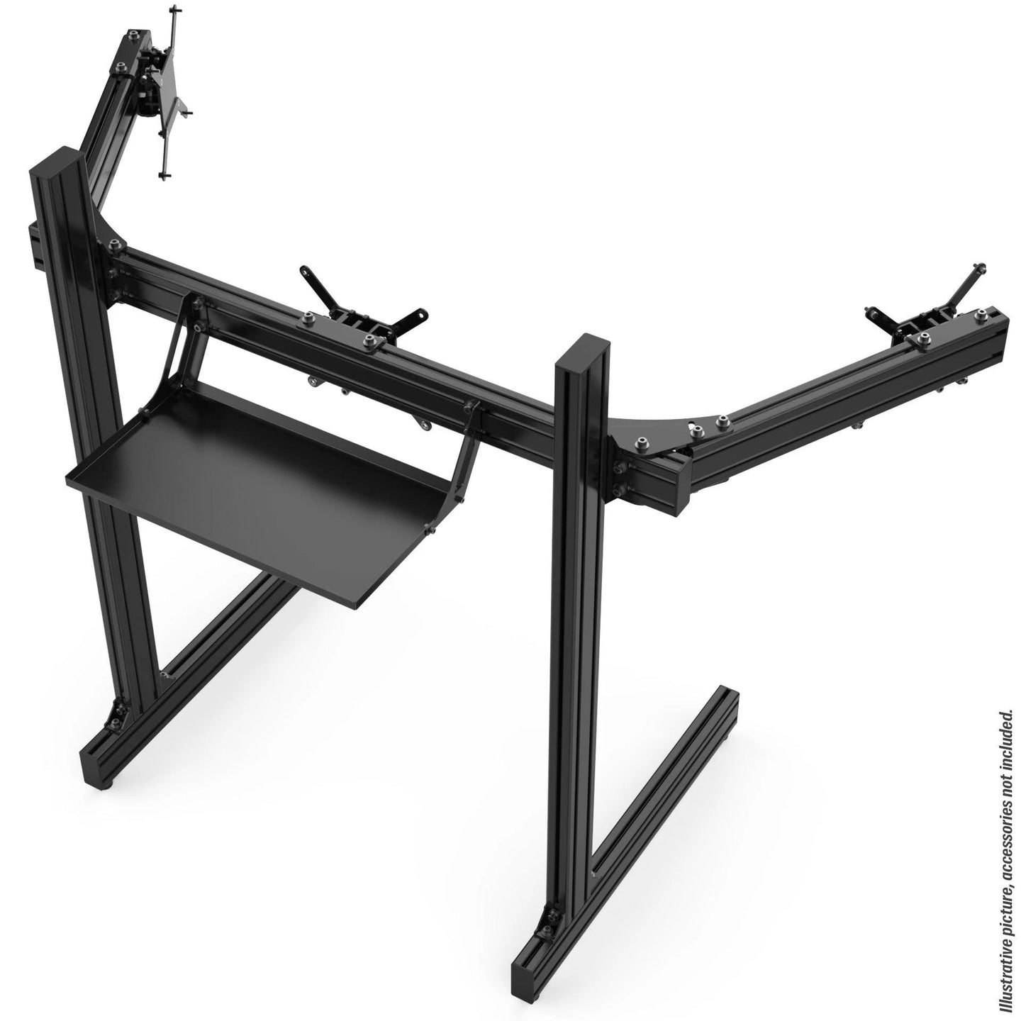 UNIVERSAL PC/DESKTOP REAR TRAY FOR TV STANDS IN ALUMINUM PROFILE ...